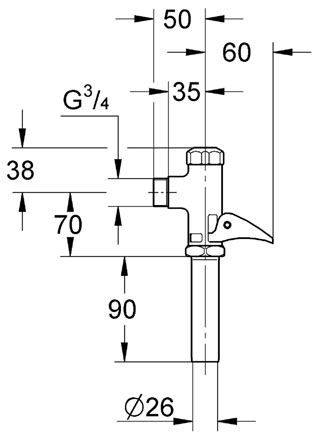 Grohe DAL Voll-Automatic-Spüler für WC Art. 37141000 bei MEGABAD - MEGABAD