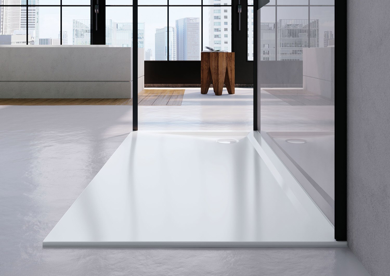 Kaldewei SUPERPLAN 1834-5 Duschwanne 75 x 100 cm mit Perl-Effekt, inkl ...